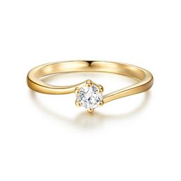 Trilani Ring Damen Gr&ouml;&szlig;e 60 goldgelb