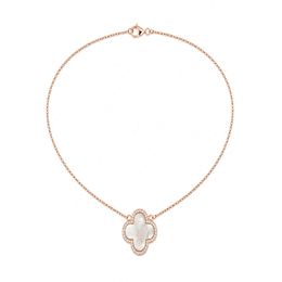 Rougemont Jewellery Anh&auml;nger 'Gl&uuml;cksbringer Clover Halskette 45cm' Damen Gr&ouml;&szlig;e One Size rosegold