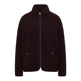 Cecil Teddy-Jacke mit Stehkragen in Unifarbe Damen Gr&ouml;&szlig;e XXL dunkelrot