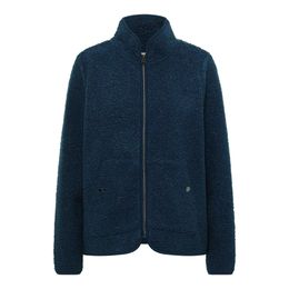 Cecil Teddy-Jacke mit Stehkragen in Unifarbe Damen Gr&ouml;&szlig;e XS dunkelblau
