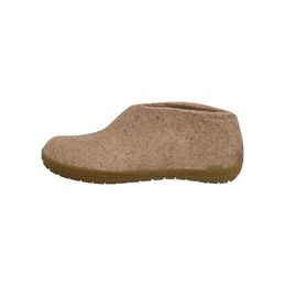 glerups Hausschuh 'Naturkautschuksohle' Damen Gr&ouml;&szlig;e 46 beige
