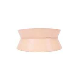 Haute Cuir G&uuml;rtel 'Rounded Hourglass Corset Belt' Damen Gr&ouml;&szlig;e 60/70 creme