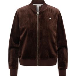 Ragwear Zip-Up Hoodie 'Doron Embossed' female size L Brown