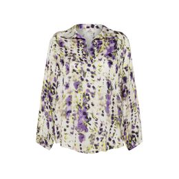 Deha Bluse Damen Gr&ouml;&szlig;e XL creme / gr&uuml;n / lila / flieder