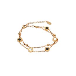 Nemomatheo Armband 'Luna Dual' Damen Gr&ouml;&szlig;e 16.5 / 20 cm beige