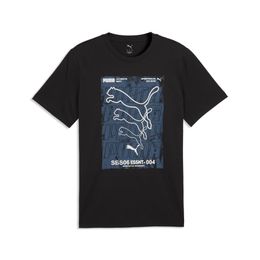 PUMA Performance Shirt male size XL Blue / Black / White