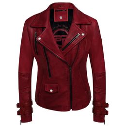 Agamaa Between-Season Jacket 'Poula' female size XL Red