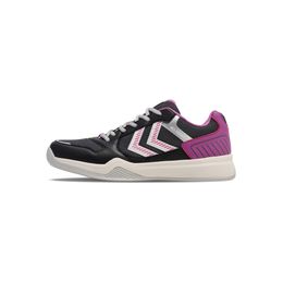 Hummel Sportschuh 'All Court' Damen Gr&ouml;&szlig;e 44 silbergrau / lila / schwarz / wei&szlig;