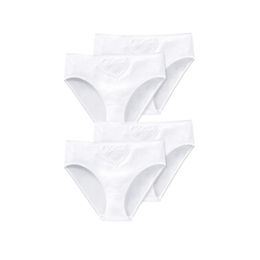 Schiesser Slip 'Cotton Essentials' Damen Gr&ouml;&szlig;e S/M wei&szlig;