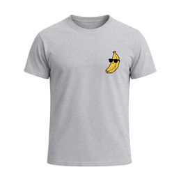 Neverless Shirt 'Cool Banana' Herren Gr&ouml;&szlig;e XXXL graumeliert