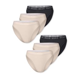 ELLE Slip ' High Leg - ELLE LOGO ' Damen Gr&ouml;&szlig;e M bunt