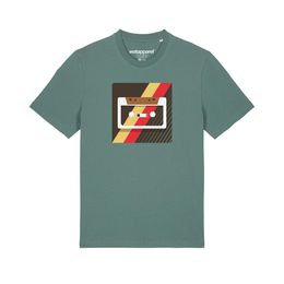 Watapparel Shirt ' Kassette ' Herren Gr&ouml;&szlig;e S gr&uuml;n / mischfarben