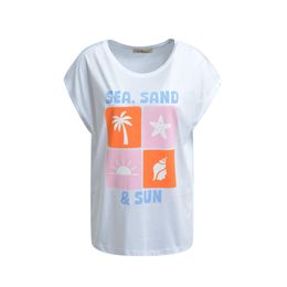 Smith & Soul Smith&soul Shirt mit Rundhalsausschnitt und Print Damen Gr&ouml;&szlig;e S pink