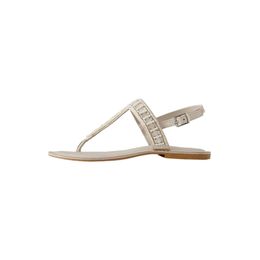 next T-Bar Sandals 'Forever Comfort' female size 43 Ivory / Silver / Pearl white