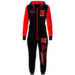RMK Sportanzug 'Champions' Damen Gr&ouml;&szlig;e XL feuerrot / schwarz