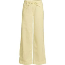 LANDS' END Soft Comfort weite Jeans im Leinenmix, Damen, size: regular, Gelb, by Lands' End
