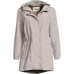 LANDS' END Wasserdichte Regenjacke SQUALL mit Packfach f&uuml;r Damen, Damen, size: regular, Beige, Polyester, by Lands' End