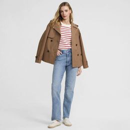 LANDS' END Straight Fit Recover High Waist Jeans in Tall-Gr&ouml;&szlig;e, Damen, size: tall, Blau, Baumwoll-Mischung, by Lands' End