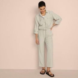 LANDS' END 7/8-Twillhose, Damen, size: regular, Beige, Polyester/Viskose, by Lands' End