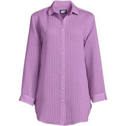 LANDS' END Leichtes, geripptes Strandkleid f&uuml;r Damen in Plus-Gr&ouml;&szlig;e, Damen, size: plus, Lila, by Lands' End