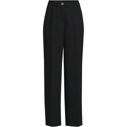 LANDS' END Weite Cr&ecirc;pe-Hose f&uuml;r Damen, Damen, size: regular, Schwarz, by Lands' End