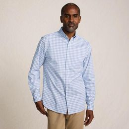LANDS' END Ultimativ-Hemd f&uuml;r Herren, Classic Fit, Herren, size: regular, Blau, Elasthan/Baumwoll-Mischung/Polyester-Mischung, by Lands' End