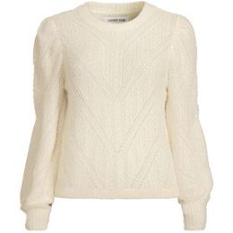 LANDS' END Ajourpullover aus Wimperngarn f&uuml;r Damen, Damen, size: regular, Elfenbein, Baumwoll-Mischung/Nylon-Mischung, by Lands' End