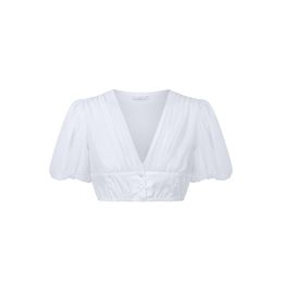 Waldorff Dirndlbluse 'Malina' mit Chiffon Damen Gr&ouml;&szlig;e 46 wei&szlig;