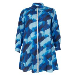 Yoek Bluse Damen Gr&ouml;&szlig;e XXL/XXXL blau / silber