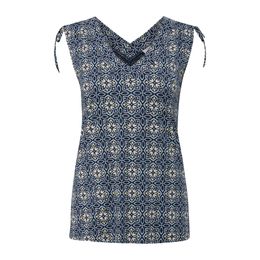 s.Oliver Top Damen Gr&ouml;&szlig;e XS/S navy / hellblau / gelb / wei&szlig;