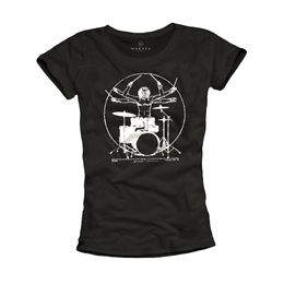 Makaya Shirt 'Drummer' Damen Gr&ouml;&szlig;e XL schwarz