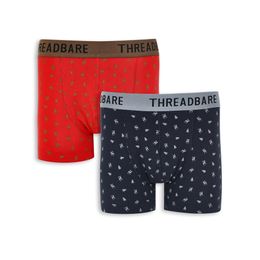 Threadbare. Threadbare Boxer shorts male size S Navy / Dark brown / Grey / Red