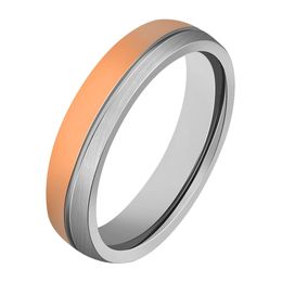 Akzent Ring 'Inox Duo, langlebig' Herren Gr&ouml;&szlig;e 58 silber