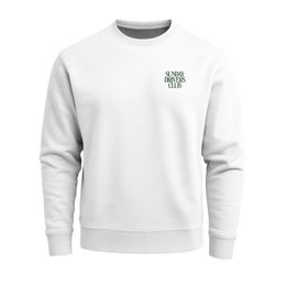 Neverless Sweatshirt 'Sunday Drivers Club' Herren Gr&ouml;&szlig;e XL wei&szlig;