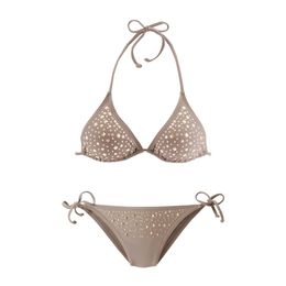 JETTE Bikini Damen Gr&ouml;&szlig;e S/M dunkelbeige