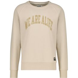 Alife & Kickin Sweatshirt 'LevinAK' Herren Gr&ouml;&szlig;e M beige / schwarz / wei&szlig;