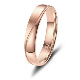 Marrya Ring 'MARRYA TI-36 Ehering aus Titan' Damen Gr&ouml;&szlig;e 68 ros&eacute;