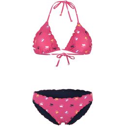 POLO SYLT Bikini Damen Gr&ouml;&szlig;e L hellblau / orange / pink / wei&szlig;