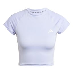 adidas Performance Funktionsshirt 'Hyperglam' Damen Gr&ouml;&szlig;e M pastelllila / wei&szlig;