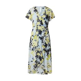 comma, COMMA Dress female size 38 Pastel blue / Limone / Light yellow