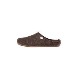 Living Kitzb&uuml;hel Living Kitzb&uuml;hel Slippers 'Gipfelkreuz Filz- Pantoffel Gipfelkreuz Filz- Pantoffel' female size 48 Brown