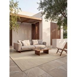 benuta Pure In- & Outdoor-Teppich Arvea Cream 240x340 cm - Teppich f&uuml;r Balkon, Terrasse & Garten