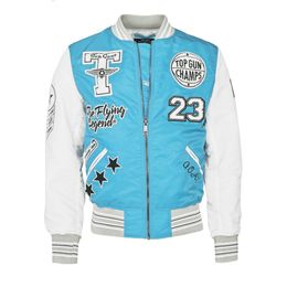 Top Gun Between-Season Jacket male size XXXL Light blue / Black / White