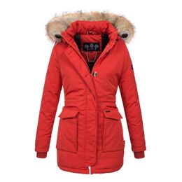 Navahoo Damen Winterjacke Schneeengel &ndash; Warm, Wasserabweisend & Mit Abnehmbarem Kunstfellkragen