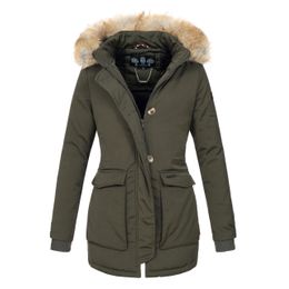 Navahoo Damen Winterjacke Schneeengel &ndash; Warm, Wasserabweisend & Mit Abnehmbarem Kunstfellkragen