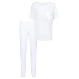 Mey Pyjama 'Malea' Damen Gr&ouml;&szlig;e XXL wei&szlig; Sommerkleid