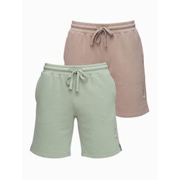 Ombre Shorts Herren Gr&ouml;&szlig;e 38 dunkelbeige / mint