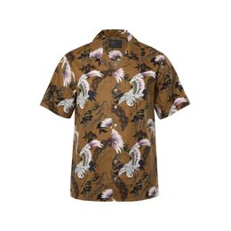 JP1880 Button Up Shirt male size L Brown / Green / Black / White