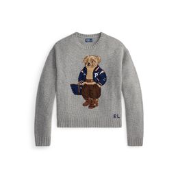 Polo Ralph Lauren Sweater female size XS Umbra / Cappuccino / Dark brown / mottled grey