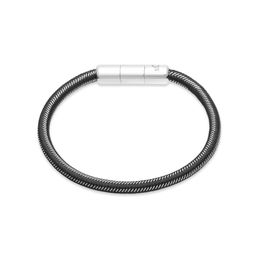 s.Oliver Armband Herren Gr&ouml;&szlig;e One Size schwarz / silber